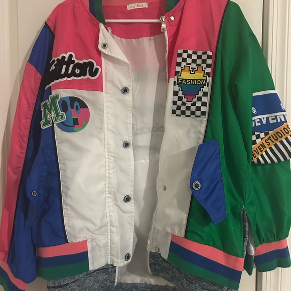 Jackets & Coats | La Ros Cool Jacket With Denim And Patches | Poshmark